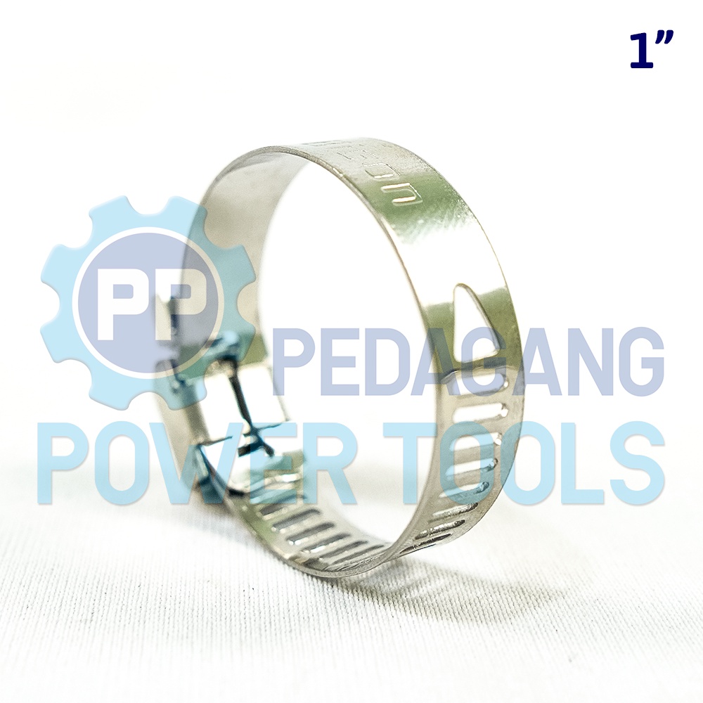 Jual Bison Satuan Klem Selang 1 Inch Stainless Steel Hose Clamp Cincin