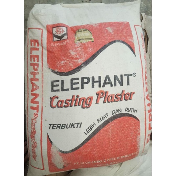 Jual Tepung Gypsum "ELEPHANT" 18kg casting plester | Shopee Indonesia