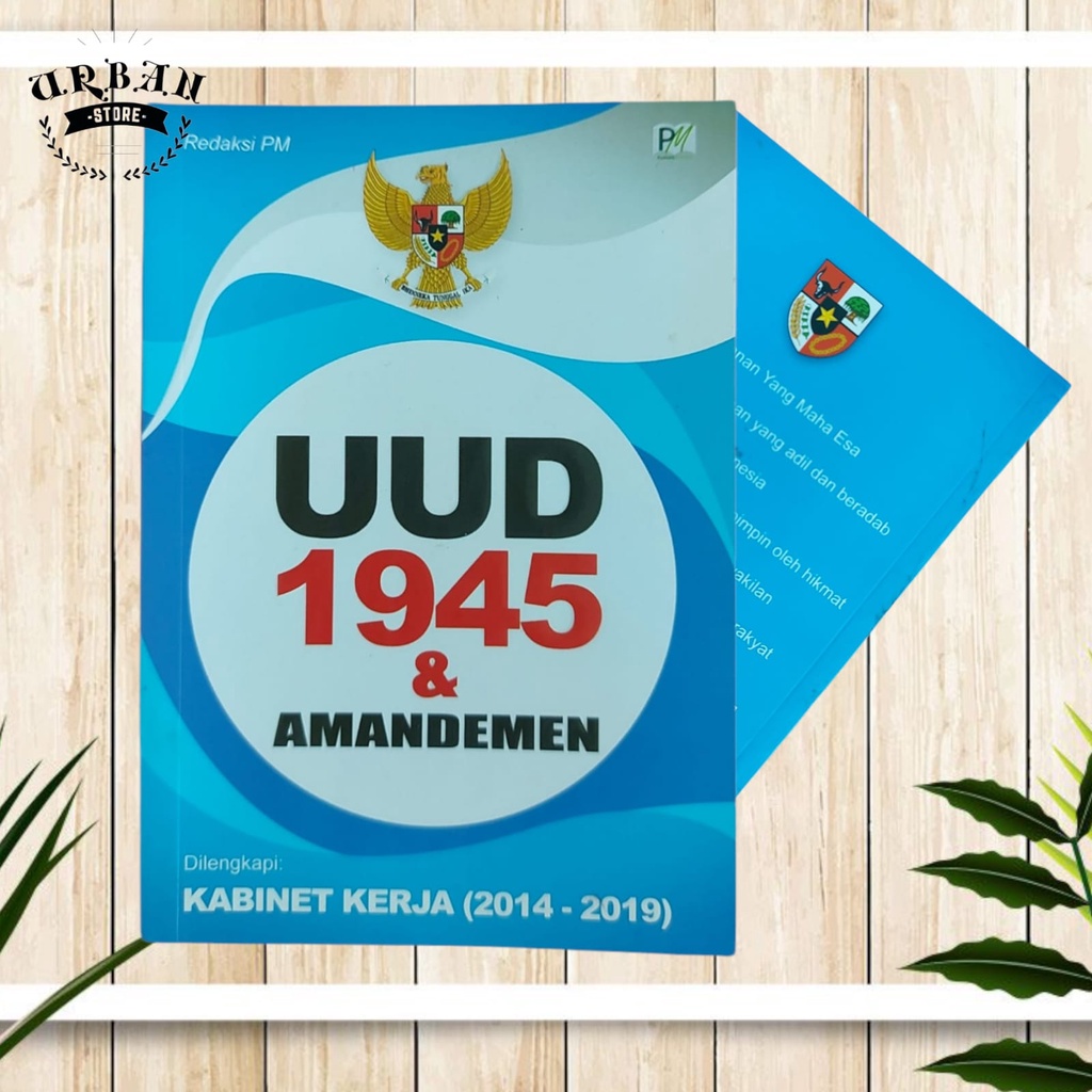 Jual Buku Uud 1945 Dan Amandemen Dilengkapi Kabinet Kerja 2014 2019 Biru Shopee Indonesia 