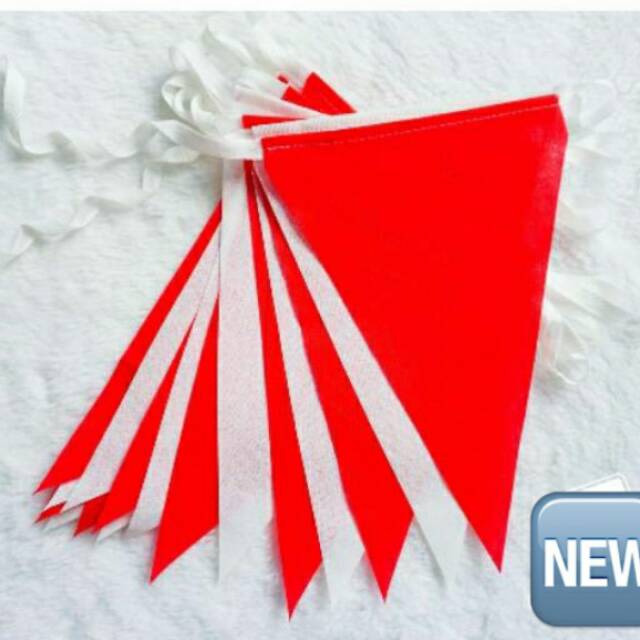 Jual Bendera segitiga merah putih / Bunting Flag HUT RI | Shopee Indonesia