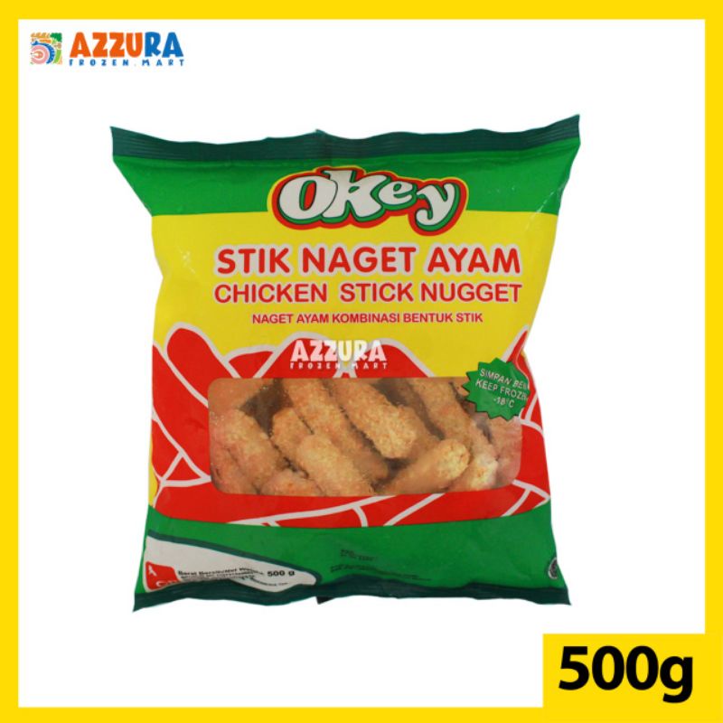 Jual Okey Stik Naget Ayam Chicken Stick Nugget 500g | Shopee Indonesia