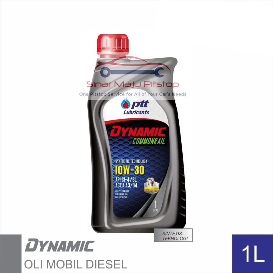 Jual PTT LUBRICANTS DYNAMIC COMMONRAIL SAE 10W-30 API CI-4/SL ACEA A3/B4/E7 ORIGINAL MADE IN ...
