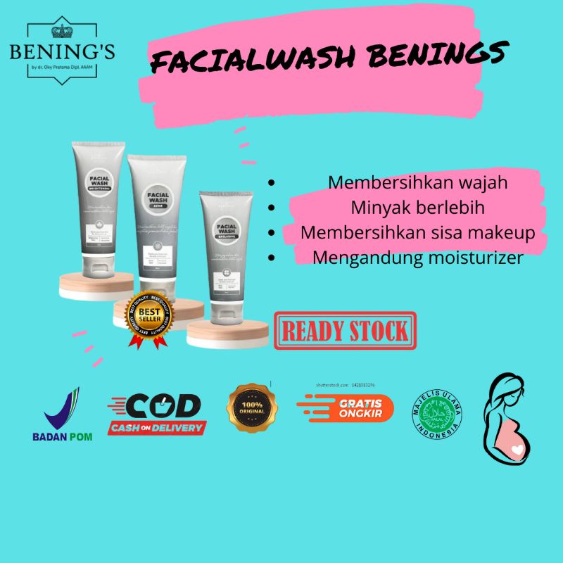 Jual FACIAL WASH BENINGS SKINCARE BY DR OKY PRATAMA BENING SKINCARE BY ...