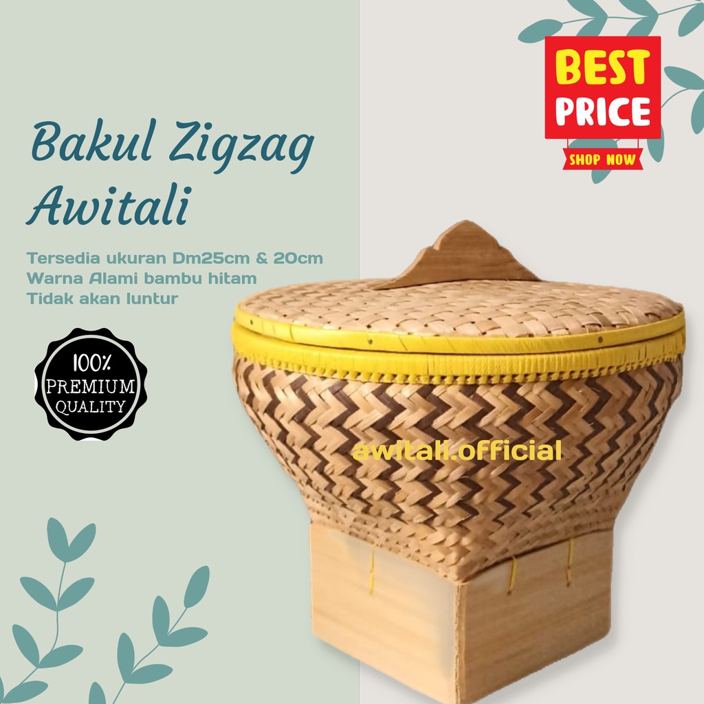 Jual Bakul Nasi Bambu Awitali Wakul Nasi Boboko Tutup Tempat Nasi Dari ...