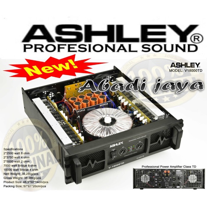 Jual power ashley v18000 td ashley v 18000 td class td garansi resmi ...