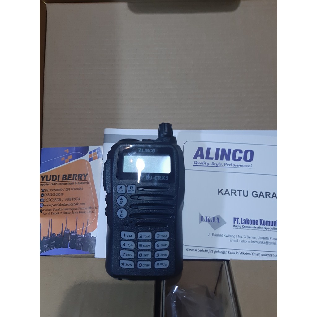 Jual Ht Alinco Dj Crx5 Frekuensi Dual Band Bekas Ht Alinco CRX 5 UHF dan VHF Normal Second Mulus ...