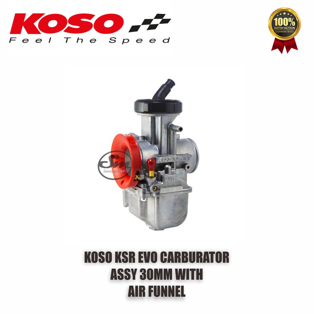 Jual Karburator - Carburetor Assy Koso KSR EVO With Air Funnel 30MM ...