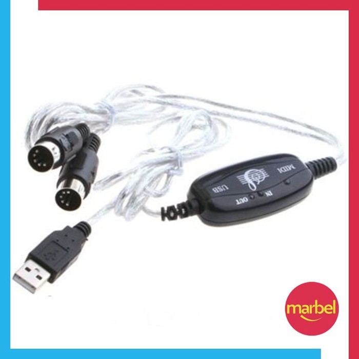 Jual Kabel Konverter MIDI Ke USB Kabel Keyboard Ke Komputer AY03 ...