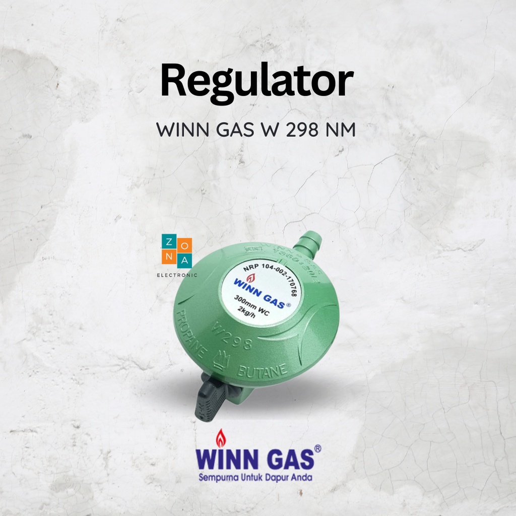 Jual Winn Gas Regulator W 298 NM Non Meter/Tanpa Meteran Kepala - WINN ...