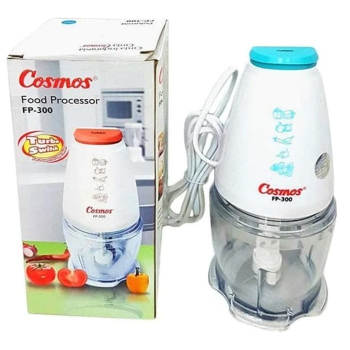 Jual COSMOS : FOOD PROCESSOR / PELUMAT FP 300 300ML - Orange - Biru ...