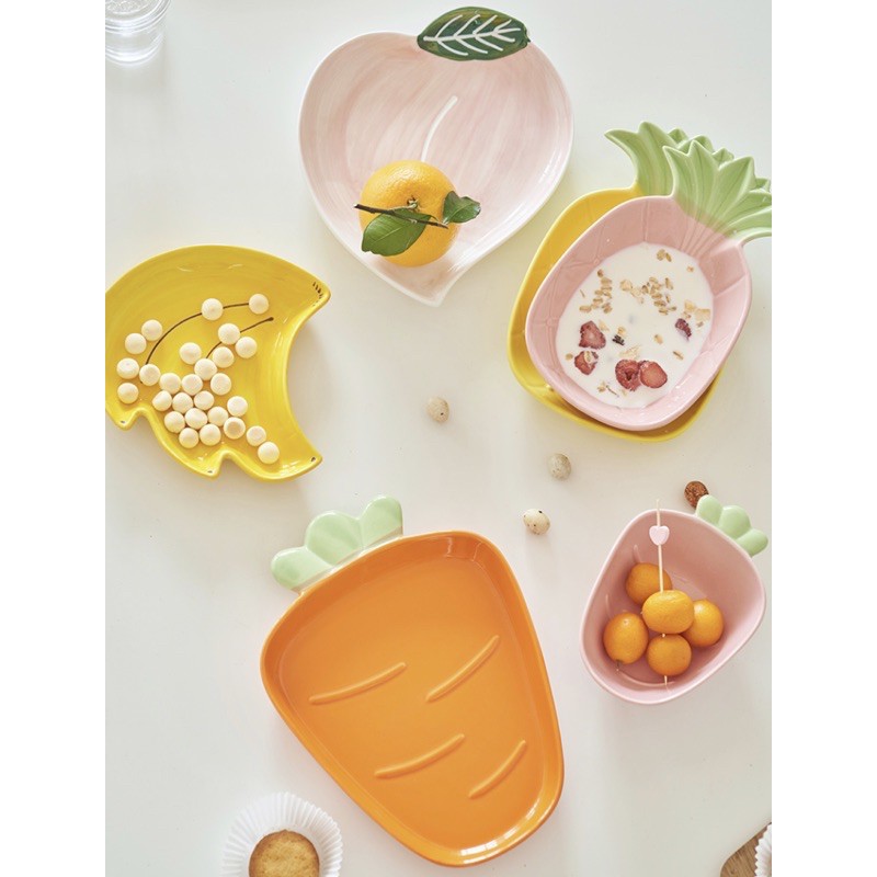 Jual Allie Fruit Plate/ Piring Buah/ Piring Sayur/ Piring Set Lucu ...
