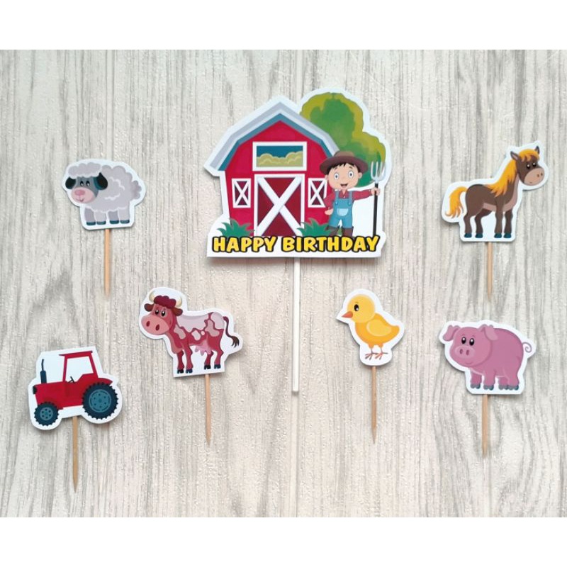 Jual 1 set topper toper tusukan hiasan kue cup cake cupcake nasi ...