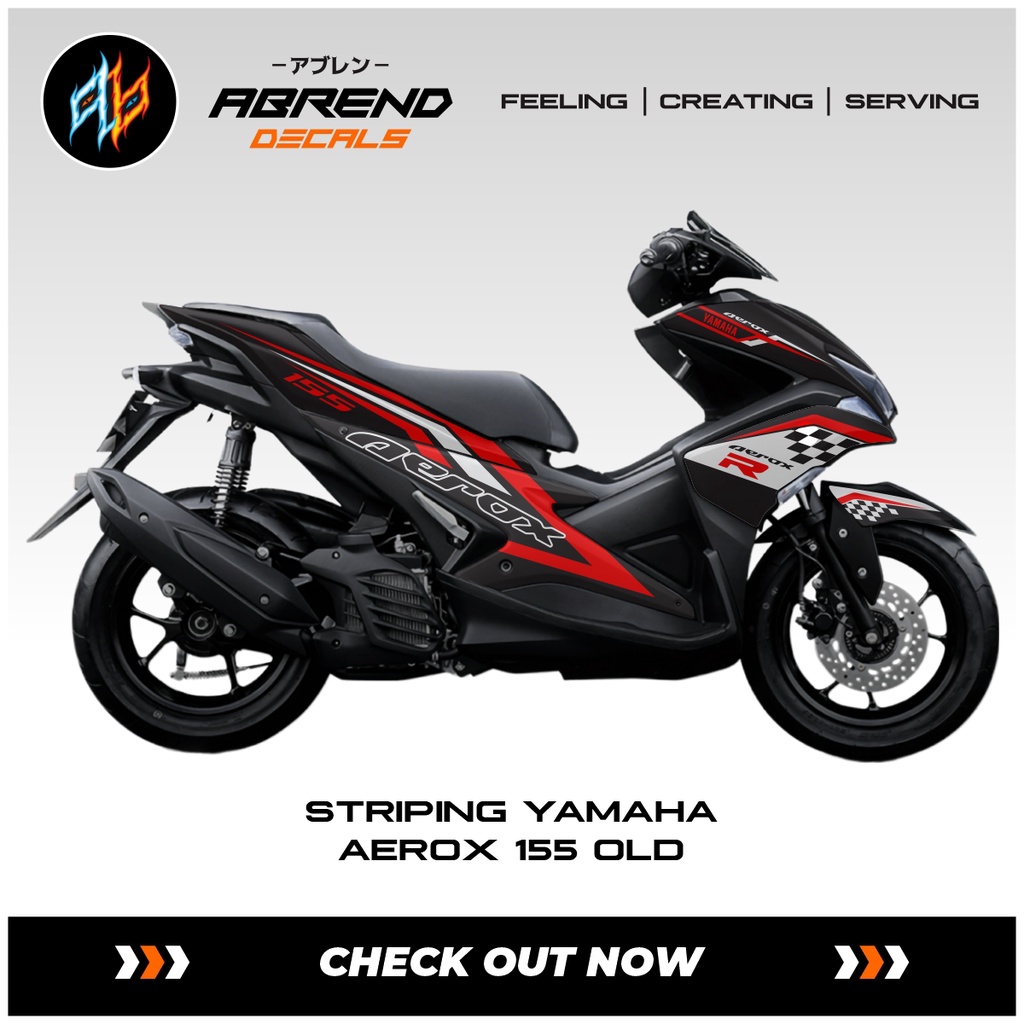 Jual Striping Aerox 155 Old Grafis Custom / Stiker Motor Yamaha Aerox ...