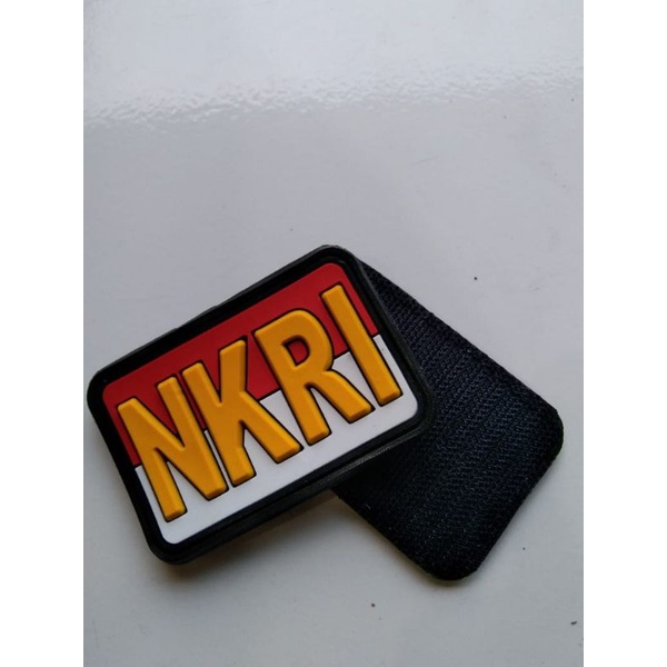 Jual patch Rubber emblem karet velcro logo NKRI INDONESIA | Shopee ...