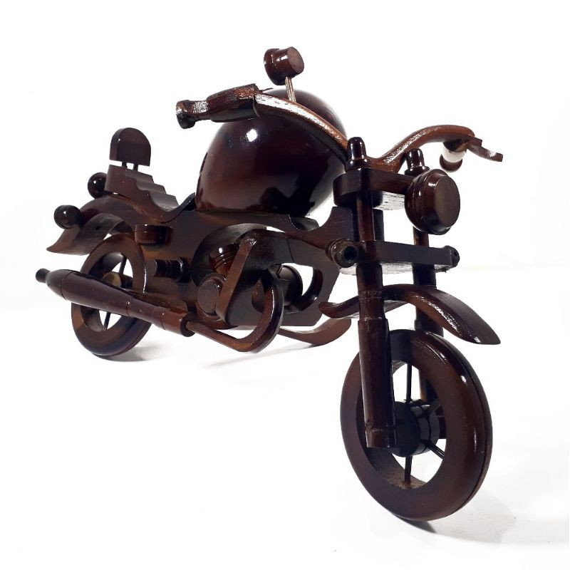 Jual Motor Harley Miniatur Kayu Jati | Shopee Indonesia