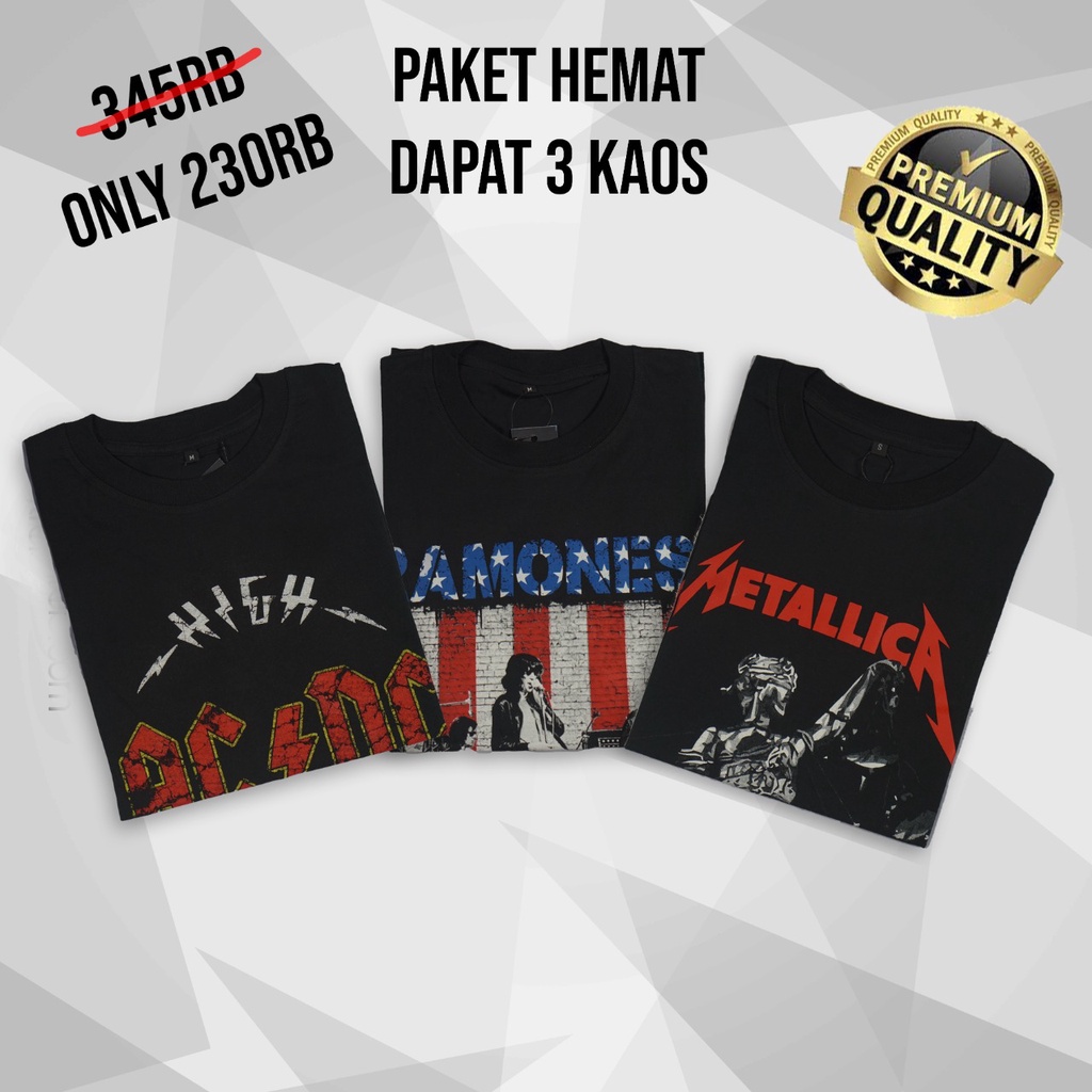 Jual PAKET HEMAT - BEBAS PILIH 3 KAOS - Kaos Musik Kaos Band / SABLON ... Jual PAKET HEMAT - BEBAS PILIH 3 KAOS - Kaos Musik Kaos Band / SABLON ...