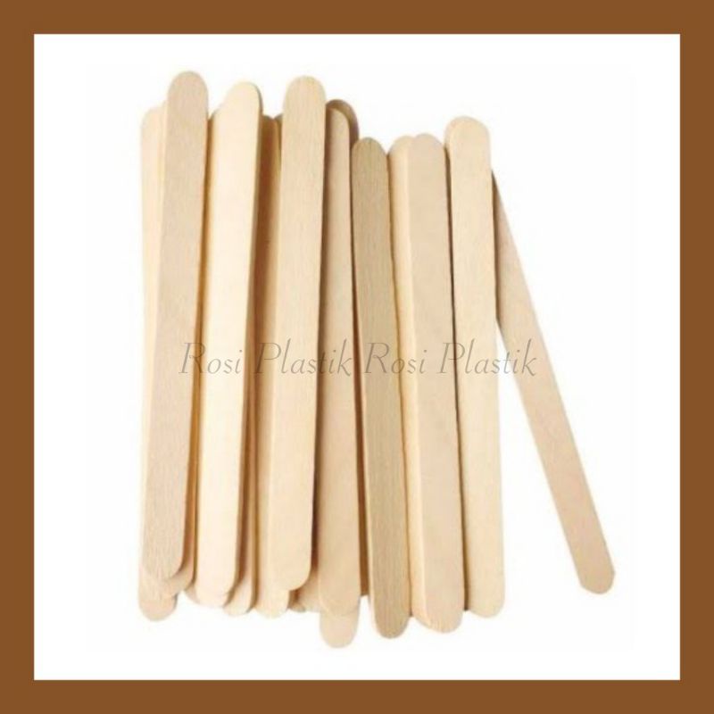 Jual Stik Ice Cream isi 500pcs/ Tusuk Es Krim / Stik Kayu | Shopee ...