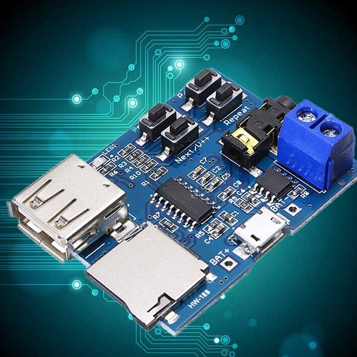 Jual Kit MP3 Module Player Decoder Amplifier Board Modul from Flashdisk ...