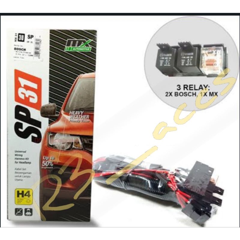 Jual Kabel relay set BOSCH SP Series Lampu depan Headlamp mobil 3 relay ...