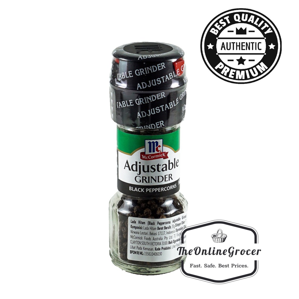 Jual McCormick Black Peppercorns With Grinder 35gr – Merica Hitam ...