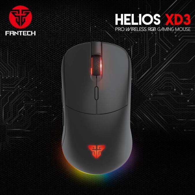 Jual FANTECH HELIOS XD3 WIRELESS MOUSE GAMING RGB DUAL MODE SDG64655E ...