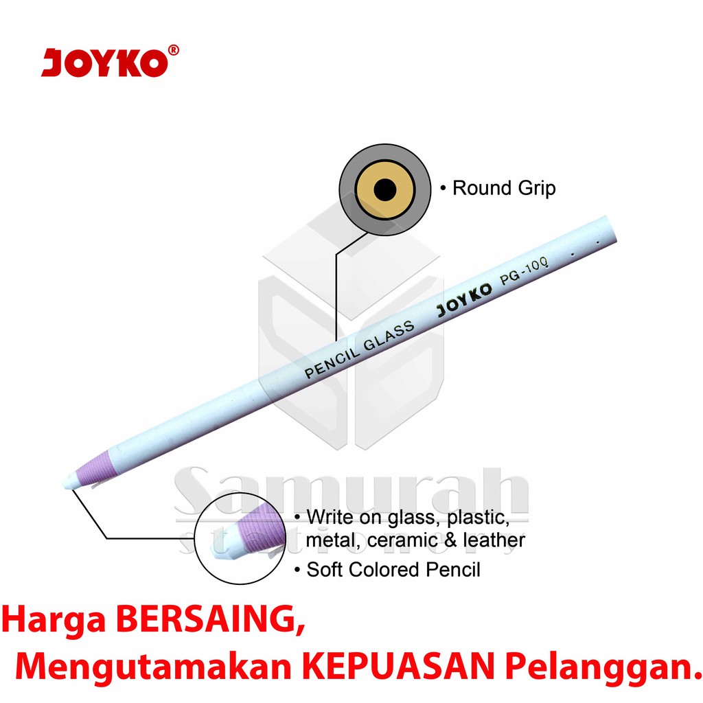 Jual Pensil Kaca Warna Joyko PG-100 / Pencil Glass Dermatograph PG 100 ...
