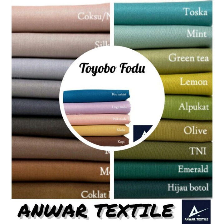 Jual KAIN KATUN TOYOBO FODU (HARGA 0.50cm) | Shopee Indonesia