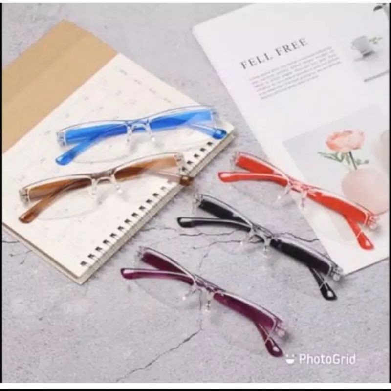 Jual kacanata plus / kacamata baca/frame warna | Shopee Indonesia
