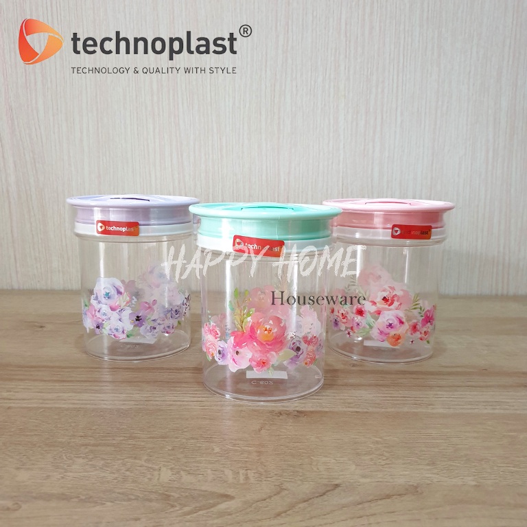 Jual TECHNOPLAST Angie Canister / Toples Plastik Arcylic 3 Ukuran 925Ml-1075Ml-1150Ml | Shopee ...