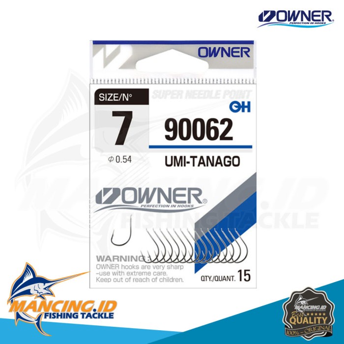 Jual OWNER Umi Tanago 90062 Hook Mata Kail Kuat Tajam Made in Japan | Shopee Indonesia