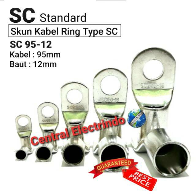 Jual Skun Kabel SC 95-12 Kabel 95mm Baut 12mm Standard Pabrik. | Shopee ...