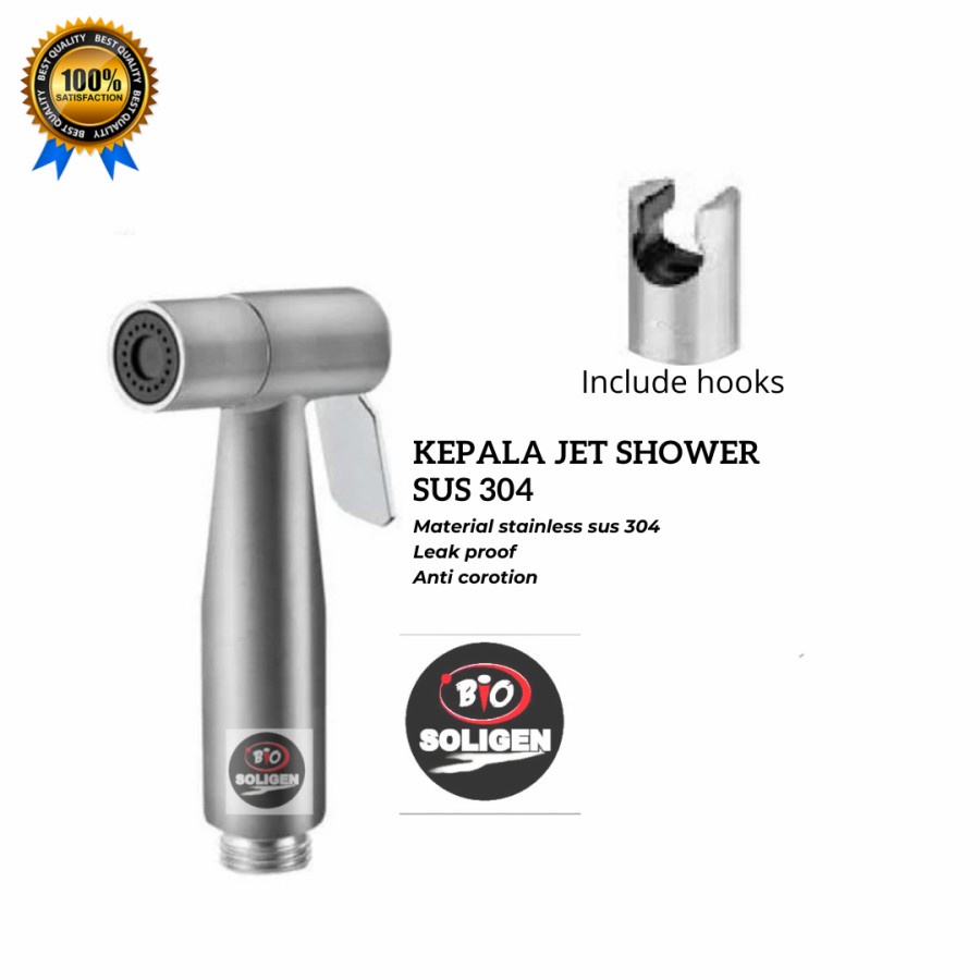 Jual kepala jet shower stainless sus 304 / kepala jet shower bidet ...