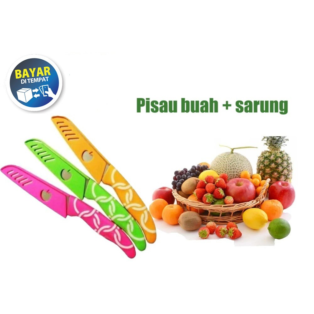 Jual Pisau Sarung Apel / Pisau Dapur Stainless Steel / Pisau Buah ...
