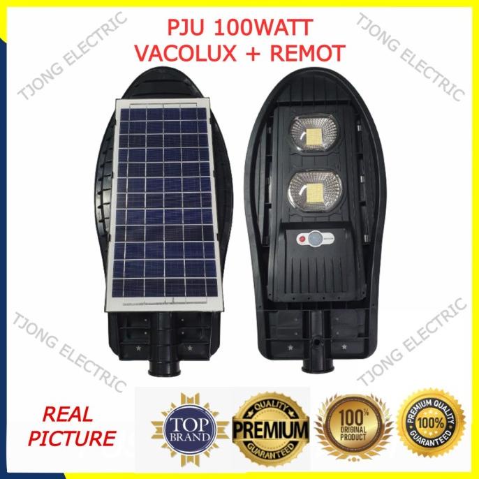 Jual LAMPU PJU SOLAR CELL TENAGA SURYA MATAHARI LED VACOLUX 100 WATT ...