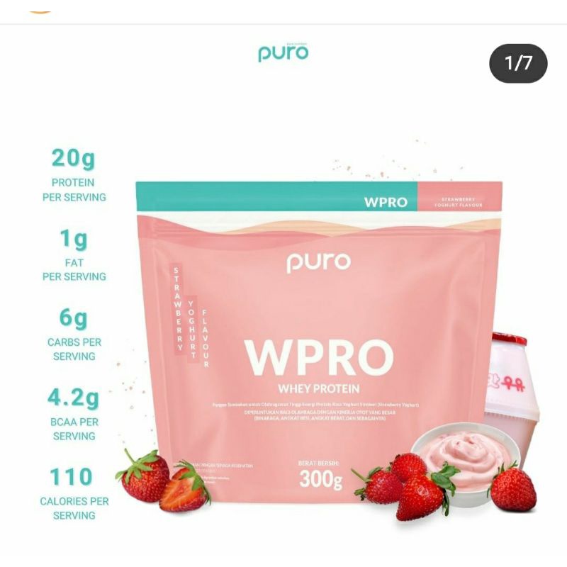 Jual puro wpro wpc whey protein susu gym fitness whey isolate ...