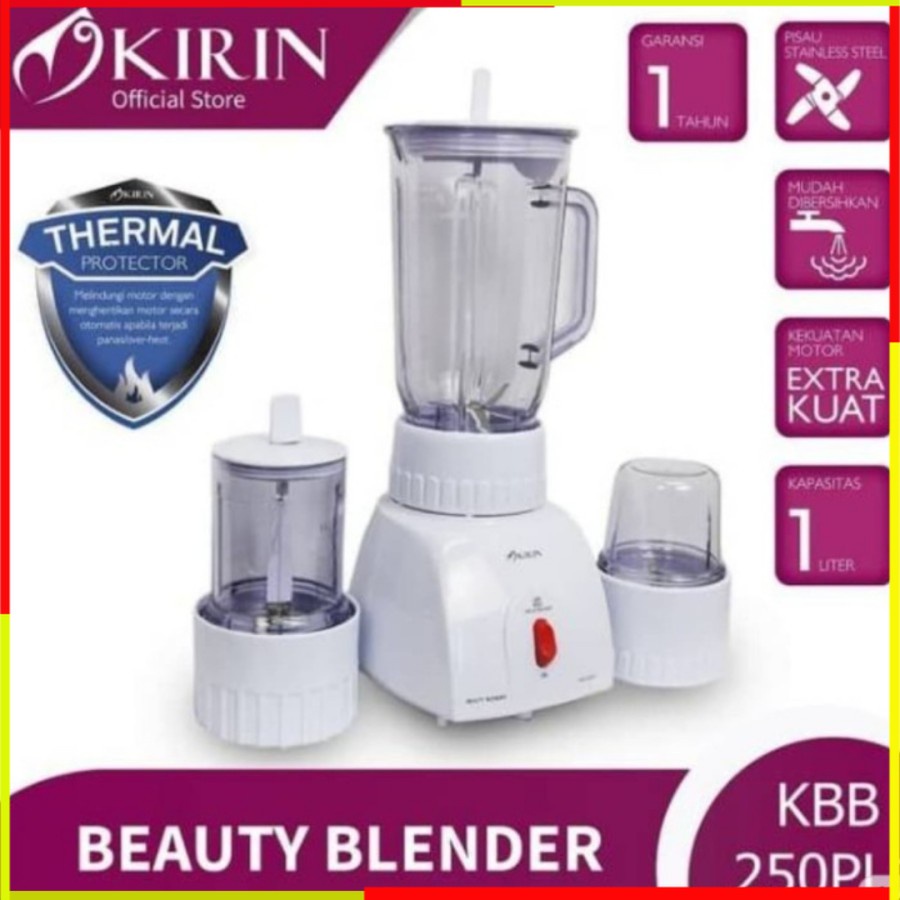 Jual BLENDER KIRIN KBB250GL BLENDER KACA GELAS BELING BLENDER DAGING ...
