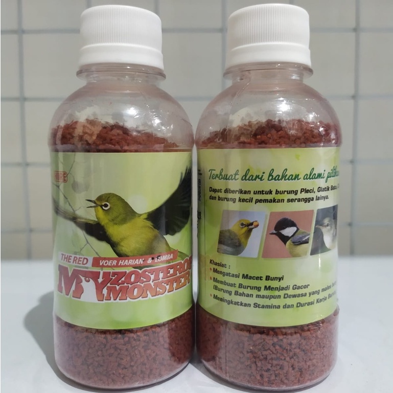Jual Zomo The Red Myzosterops voer merah pakan burung Pleci murai batu ...