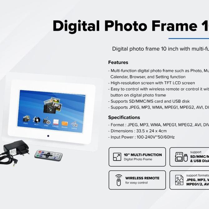 Jual Digital Foto Frame 10 inch | Shopee Indonesia