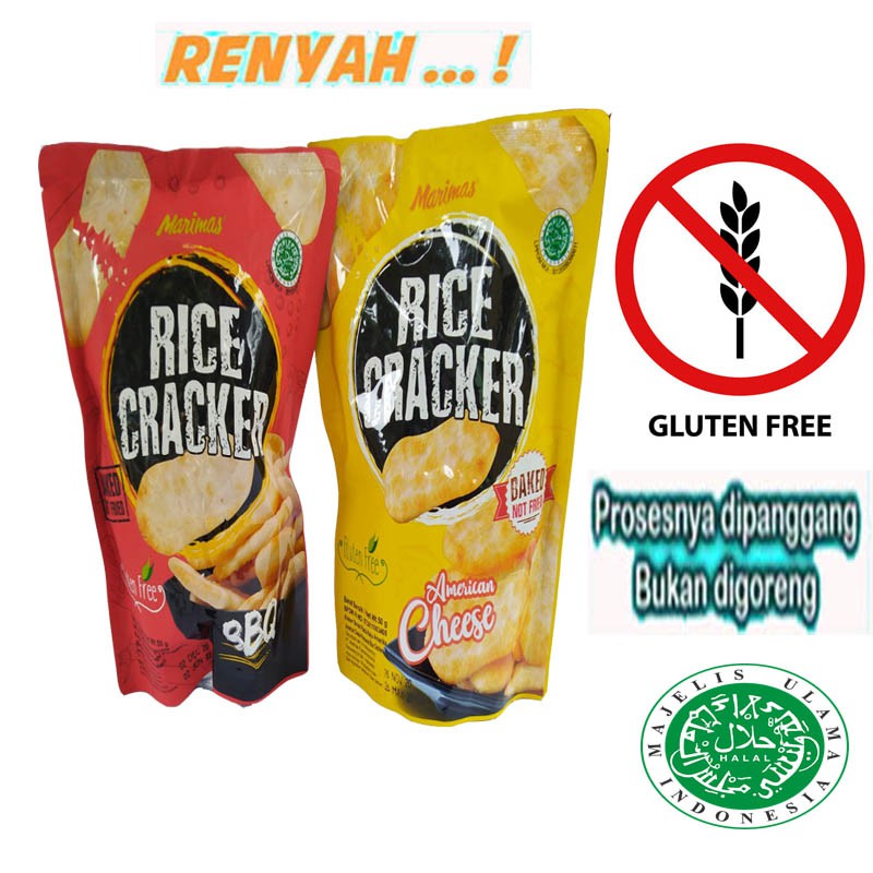 Jual biskuit beras marimas rice cracker camilan bayi 1 tahun ke atas ...