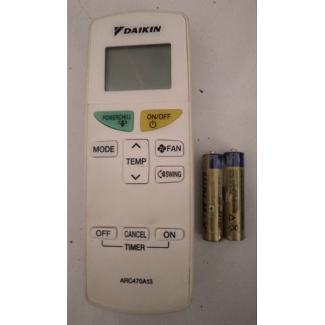 Jual REMOTE AC DAIKIN ARC470A13 ORIGINAL 100% BARU | Shopee Indonesia
