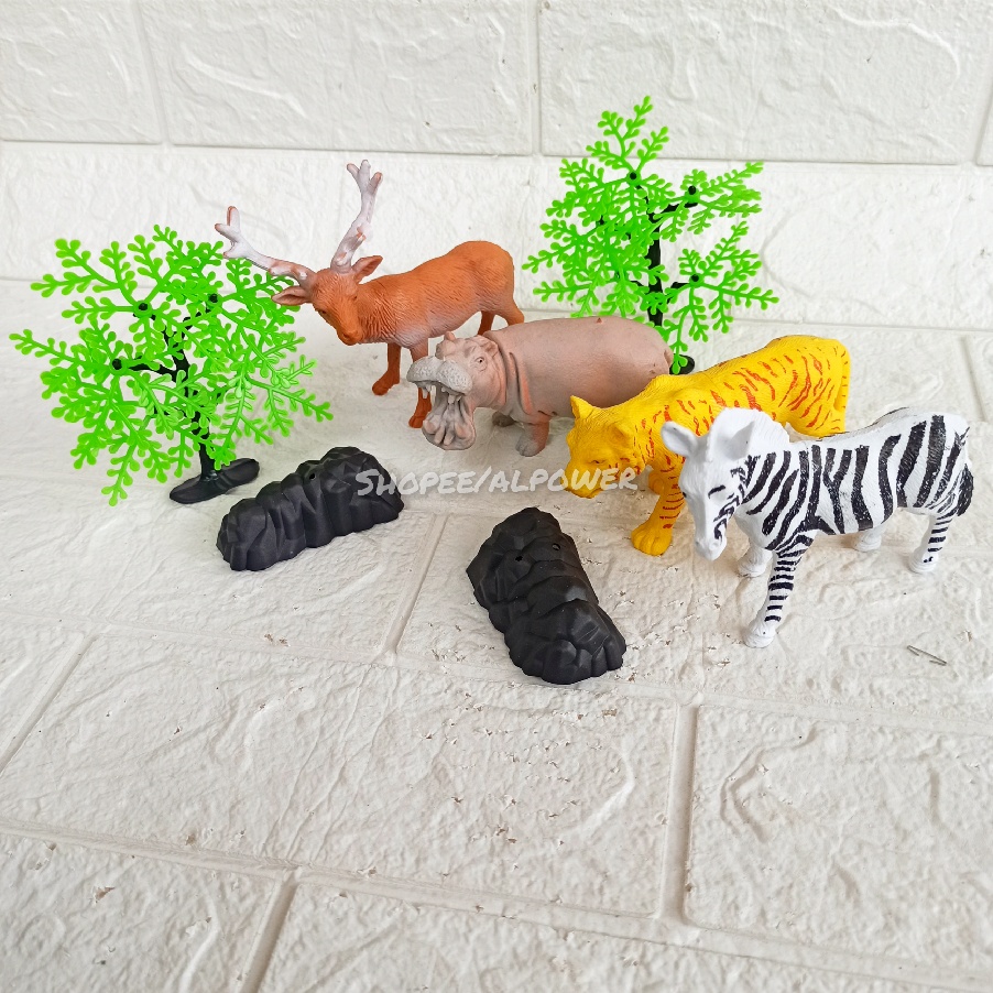 Jual Soft Animal Series World Hewan Buas Wild Animal Gajah Rusa Jerapah ...