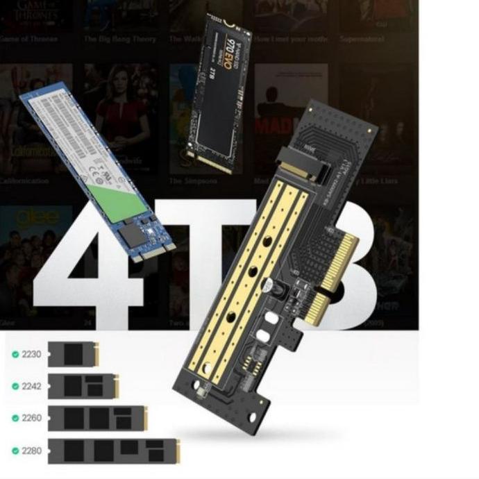 Jual Ugreen Adapter PCIE to SSD M2 NVME Express 32Gbps PCI-E X4/8/16 ...