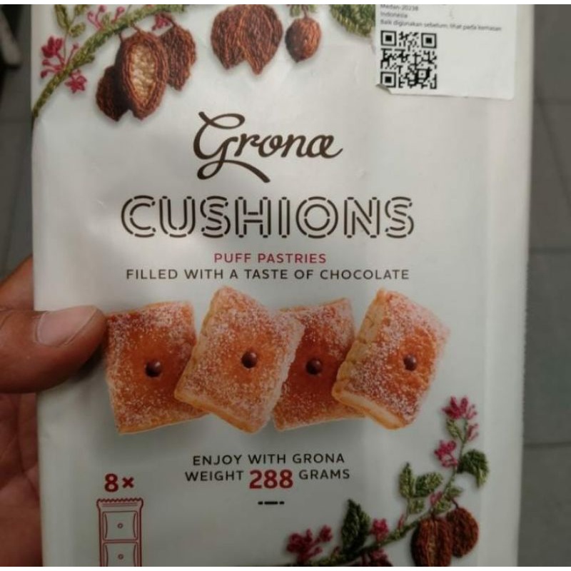 Jual grona puff pastry cushions : chocolate [8 pcs × 2 keping] | Shopee ...