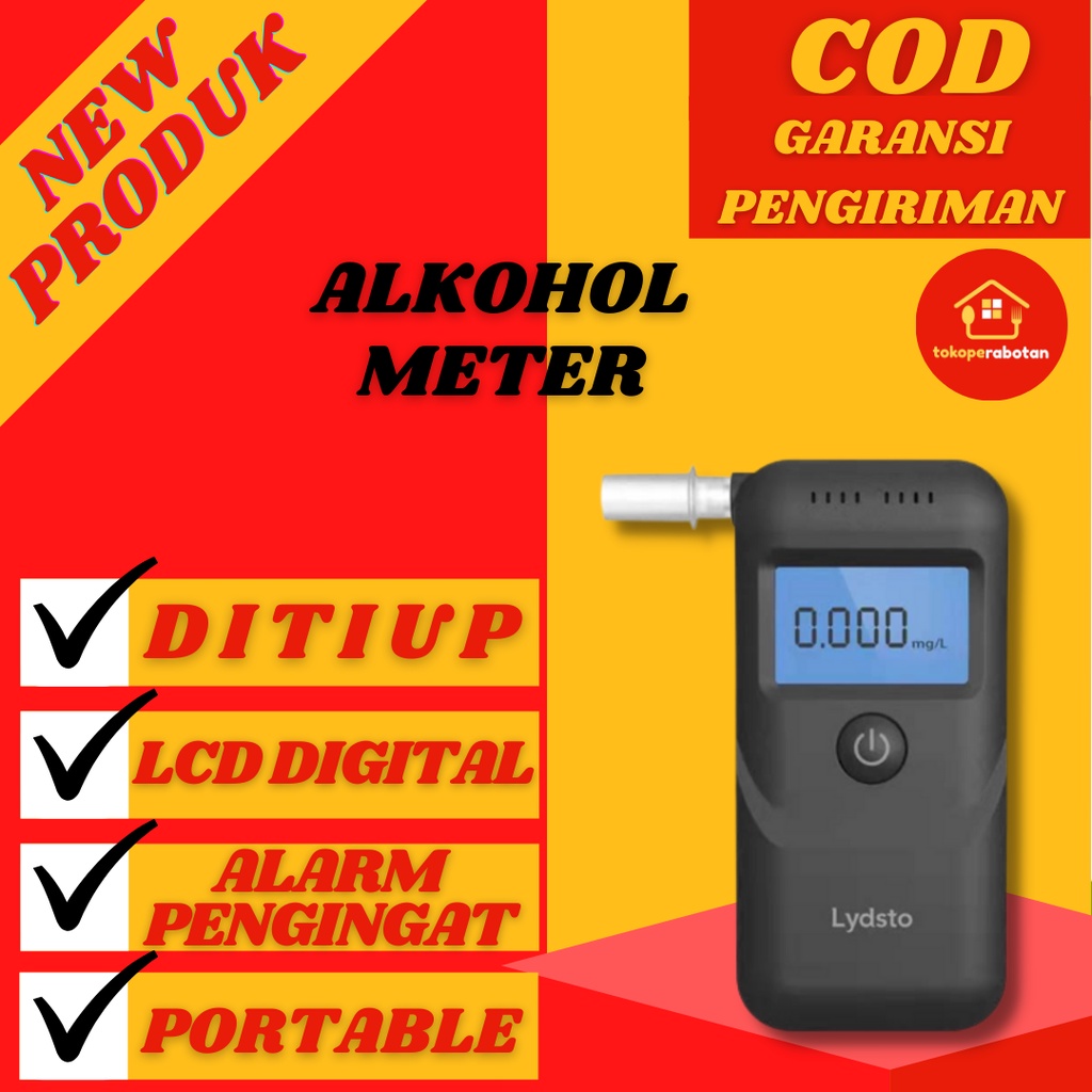 Jual Tester Alkohol Alcohol Meter Alat Uji Kadar Alkohol Dalam Tubuh ...