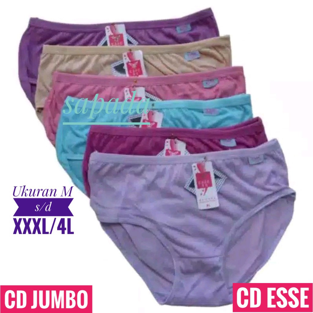 Jual Sempak Wanita/ CD Wanita Jumbo, Celana Dalam Wanita, Esse Lycra ...
