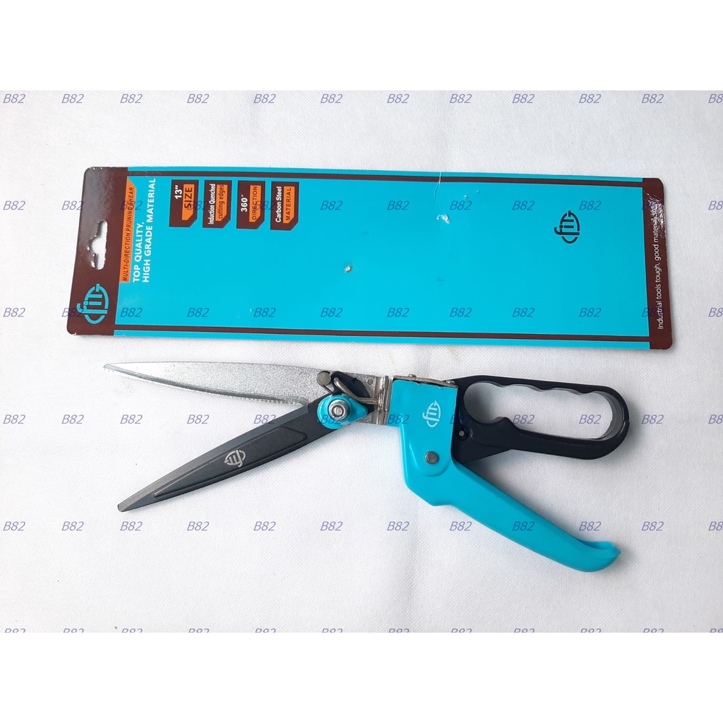 Jual B82 Gunting Rumput 360 Taman Tanaman Swivel Blade Grass Shears 335mm Gunting Rumput Putar ...