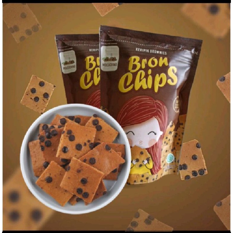 Jual Bron Chips Keripik Brownies 60 gr / Kripik Bronchips / Brownies ...