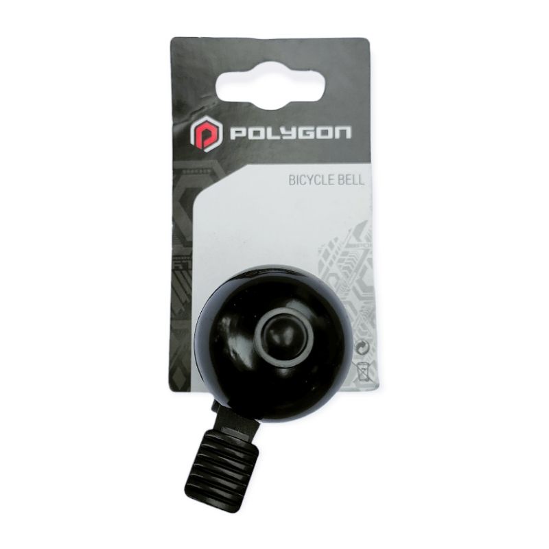 Jual BEL SEPEDA POLYGON COMPASS DOME TING TING TINGTING HITAM SILVER ...