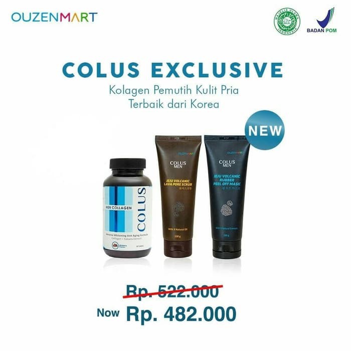Jual Colus Exclusive Colus Collagen Colus Jeju Lava Pore Scrub Colus ...