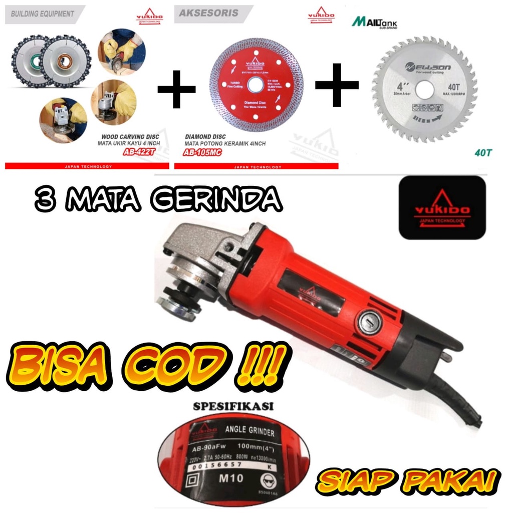 Jual Mesin GERENDA GRENDA Gerinda Tangan /Gerinda Listrik Angle Grinder ...